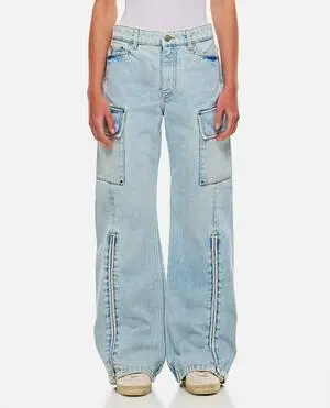 Stella McCartney Front Zip Cargo Denim - Multicolor