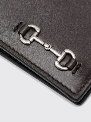 Gucci Horsebit Smooth Calfskin Wallet With Banknote Pocket