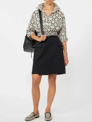 Max Mara Oversized Printed Poplin Shirt - Multicolor