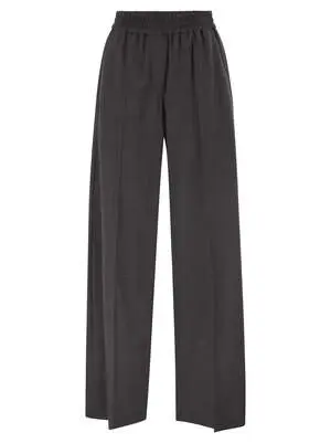 Brunello Cucinelli Stretch Virgin Wool Fluid Trousers