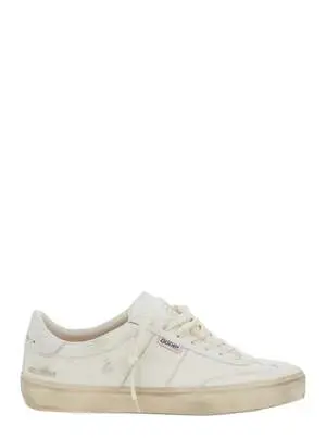 GOLDEN GOOSE Low Sneakers 'soul-star' With Metallic Heel In Leather For - White