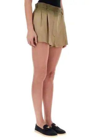 Prada Sage Silk Shorts
