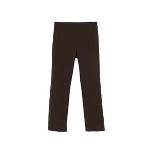 Peserico Cropped Slim Fit Trousers - Brown