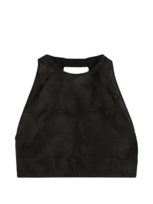 Max Mara Mxsfumetto Crop Top With Cut-out - Black