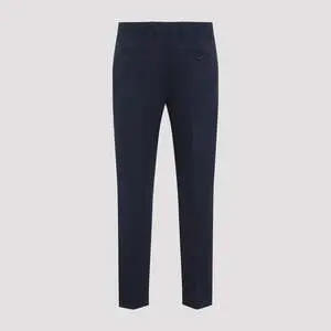 TOM FORD Stretch Cotton Chino Pants - Blue