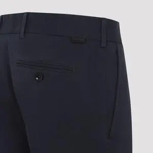 TOM FORD Stretch Cotton Chino Pants - Blue