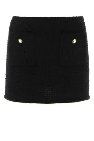 Miu Miu Boucle Mini Skirt - Black