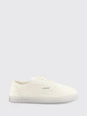 Bottega Veneta Serena Sneakers In Woven Lamb Nappa With A Rubber Sole - White