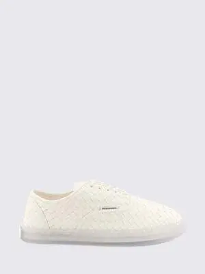 Bottega Veneta Serena Sneakers In Woven Lamb Nappa With A Rubber Sole - White
