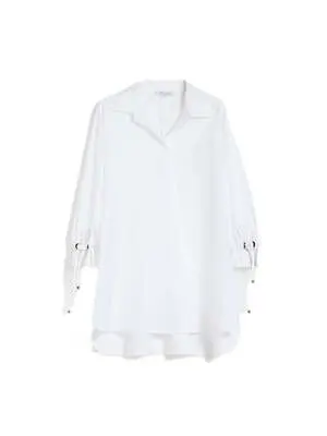 Max Mara Cotton Poplin Blouse Optic - White