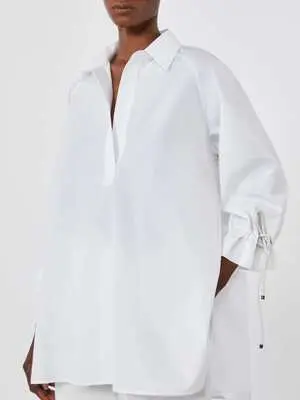 Max Mara Cotton Poplin Blouse Optic