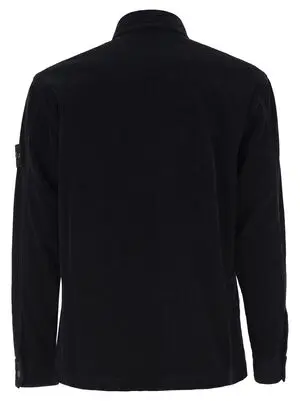 Stone Island Cotton Corduroy Overshirt With Compass Badge