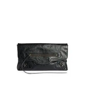 Balenciaga Lambskin Clutch - Black