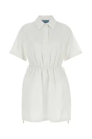 Prada Poplin Shirt Dress - White