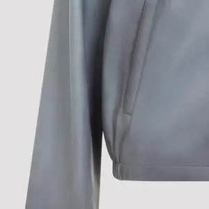 Miu Miu Nappa Leather Jacket - Blue