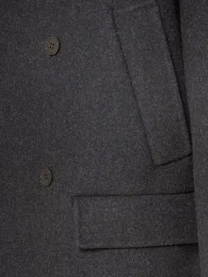 Fendi Double-breasted Wool Felt Peacoat - Multicolor