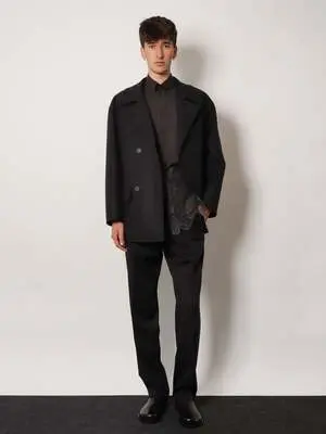 Fendi Double-breasted Wool Felt Peacoat - Multicolor