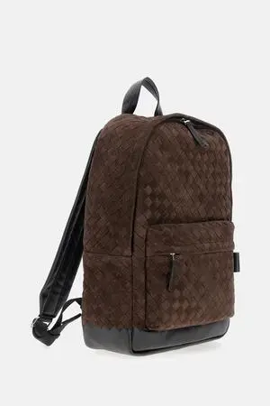 Bottega Veneta Intrecciato Suede Backpack - Multicolor