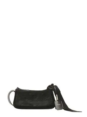 Max Mara Micro Handbag In Technical Mesh - Black