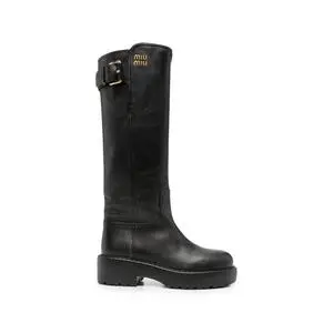 Miu Miu Round Toe Boots For Women