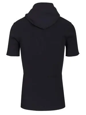 Max Mara Viscose Crepe Scarf Sweater - Blue