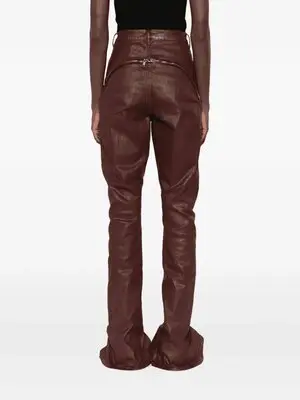 Rick Owens Bolan Banana Jeans With Side Zip - Brown