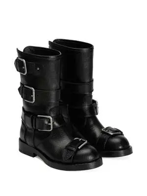 Dolce & Gabbana Buckled Horseskin Boots