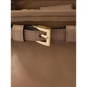 Prada Bonnie Leather Hobo Shoulder Bag - Cream