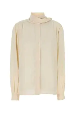 Prada Ivory Silk Shirt - White