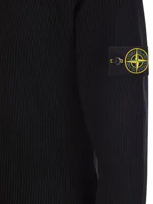 Stone Island Crew-neck Jumper With Ribbed Edges