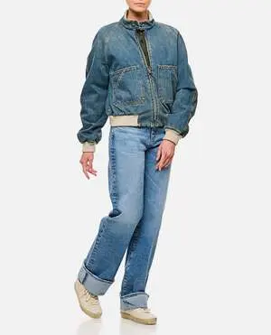 GOLDEN GOOSE Golden W's Slim Bomber