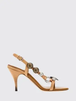 Miu Miu Leather Sandals With Studs