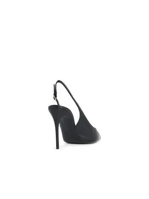 Dolce & Gabbana Leather Slingbacks - Black