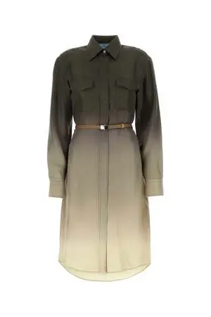 Prada Twill Shirt Dress - Multicolor