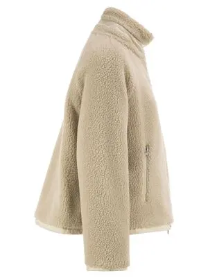 Herno Reversible Teddy Fleece And Technical Nylon Jacket