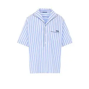 Dolce & Gabbana Striped Poplin Shirt - Blue