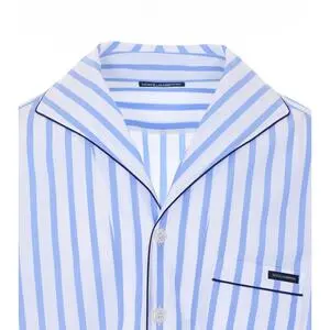 Dolce & Gabbana Striped Poplin Shirt - Blue