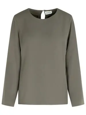 P.a.r.o.s.h Poker' Grey Polyester Blouse - Gray