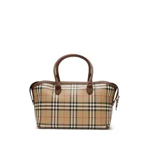 Burberry Check Tote Bag - Cream