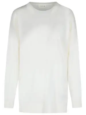 P.A.R.O.S.H P.A.R.O.S.H. 'Over' Cream Wool Blend Sweater Women