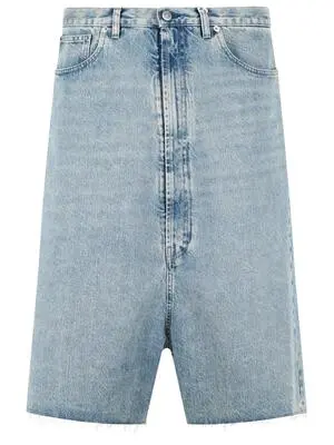 MAISON MARGIELA Light Cotton Bermuda Shorts - Blue