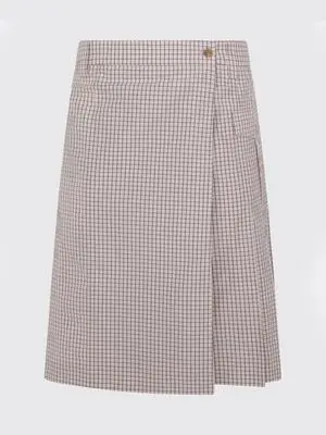 Miu Miu Cotton Blend Mini Skirt - Cream