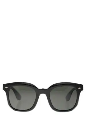 Brunello Cucinelli Nino Acetate Sunglasses With Polarised Lenses - Black