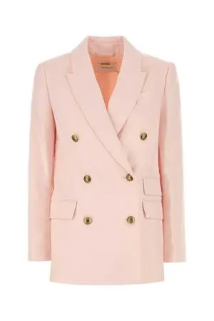 Zimmermann Pastel Linen Crush Blazer - Pink