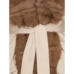 ROTATE BY BIRGER CHRISTENSEN Neutrals Jackets Faux Fur & Shearling Jackets