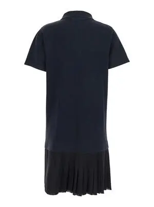 Balenciaga Layered Polo Dress With Safety Pin Detail - Multicolor