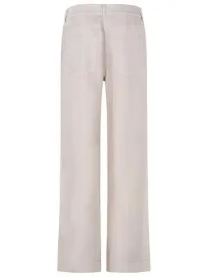 Acne Studios Check Casual Cupro Pants - Cream