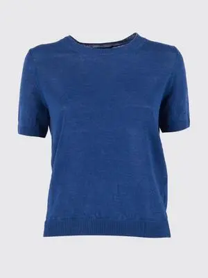 Max Mara Linen Crew-neck Sweater - Blue