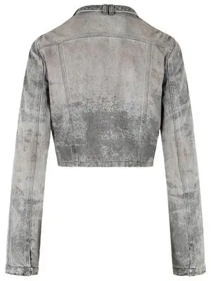 DIESEL® Saphix' Grey Cotton Blend Jacket