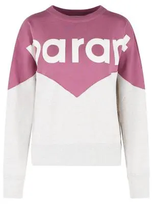 Isabel Marant Étoile Isabel Marant Etoile 'Houston' Cotton Sweatshirt With 'Millyny' 'Mauve Mist' Logo Women Purple